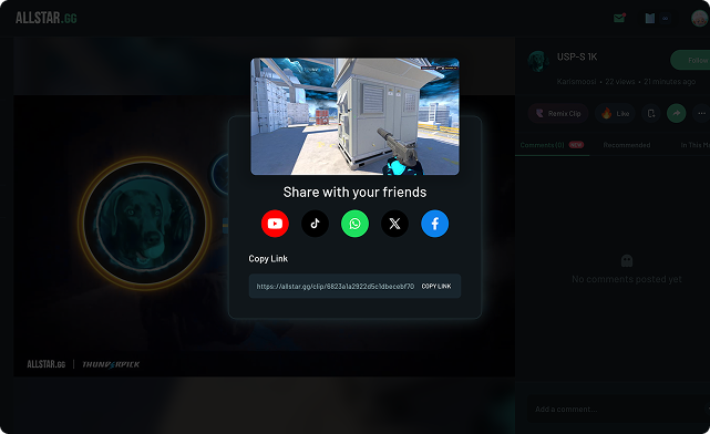 Allstar | Get your own in-game highlights, magically out of thin air.